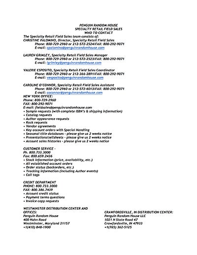 Forms: All Archives - Penguin Random House Retail