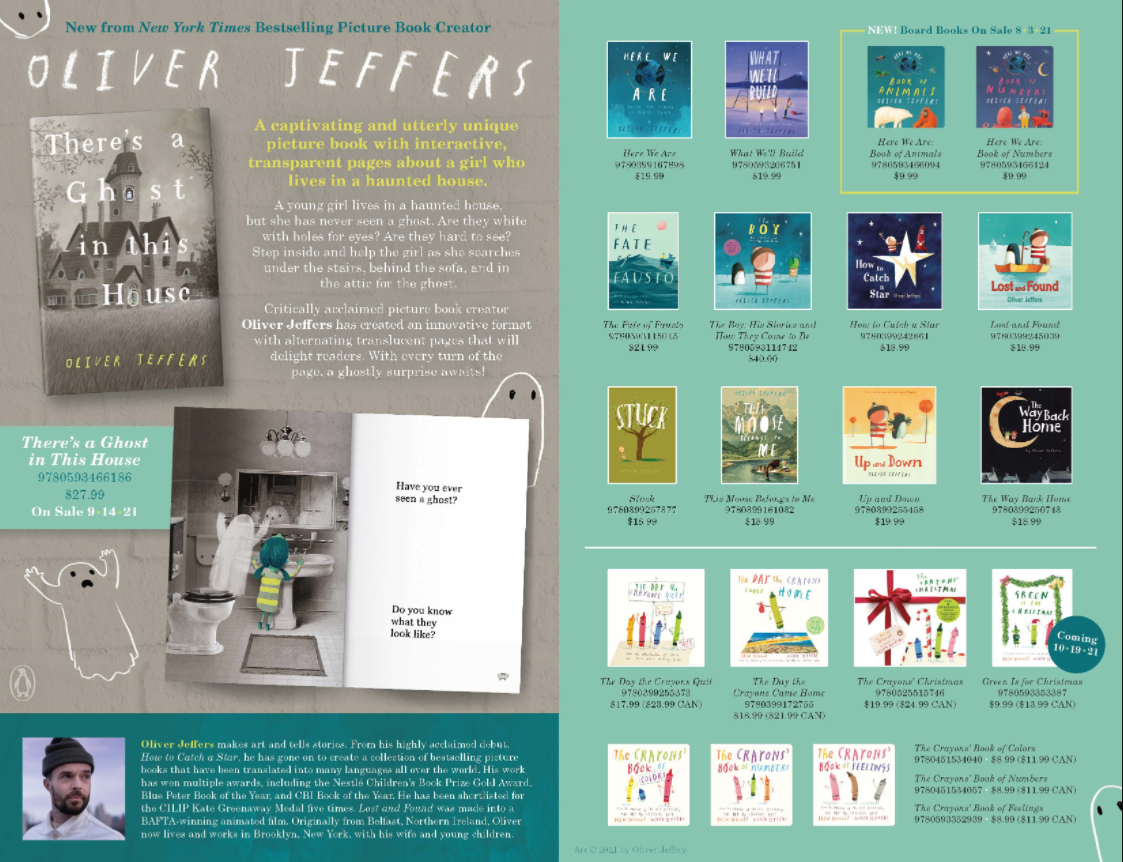 There's A Ghost In This House by Oliver Jeffers on sale this November ...