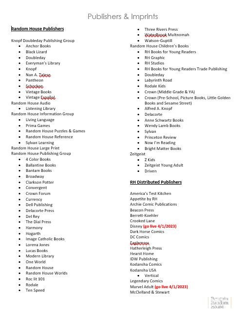 Forms: All Archives - Penguin Random House Retail