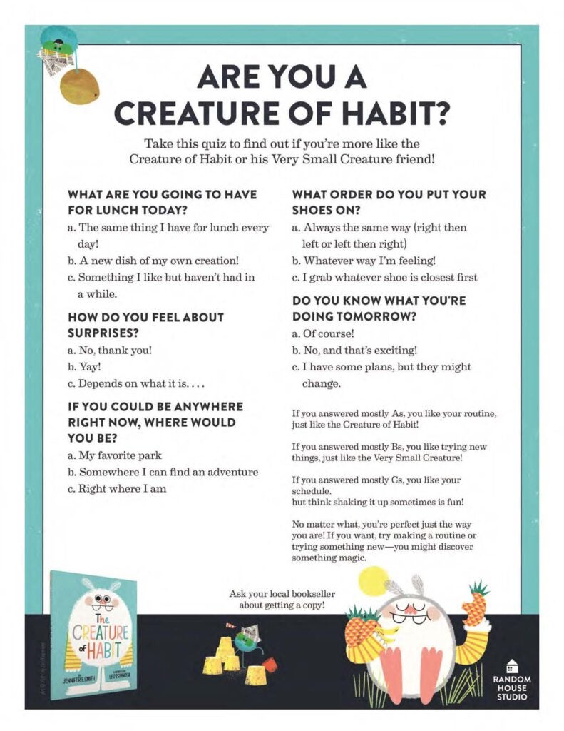 The Creature of Habit - Penguin Random House Retail