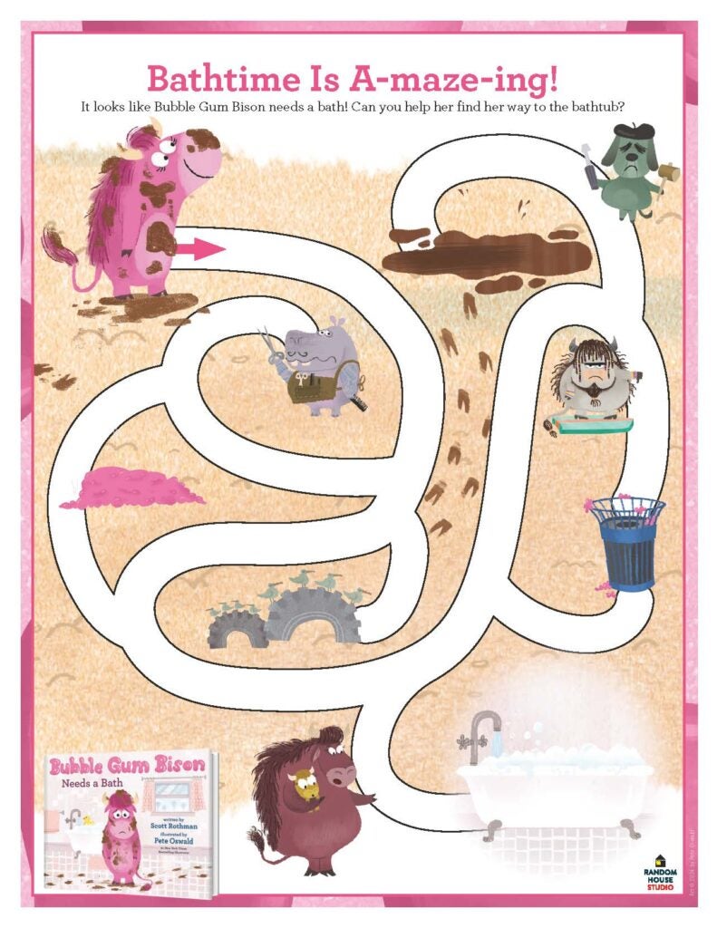 Bubble Gum Bison Needs a Bath - Penguin Random House Retail