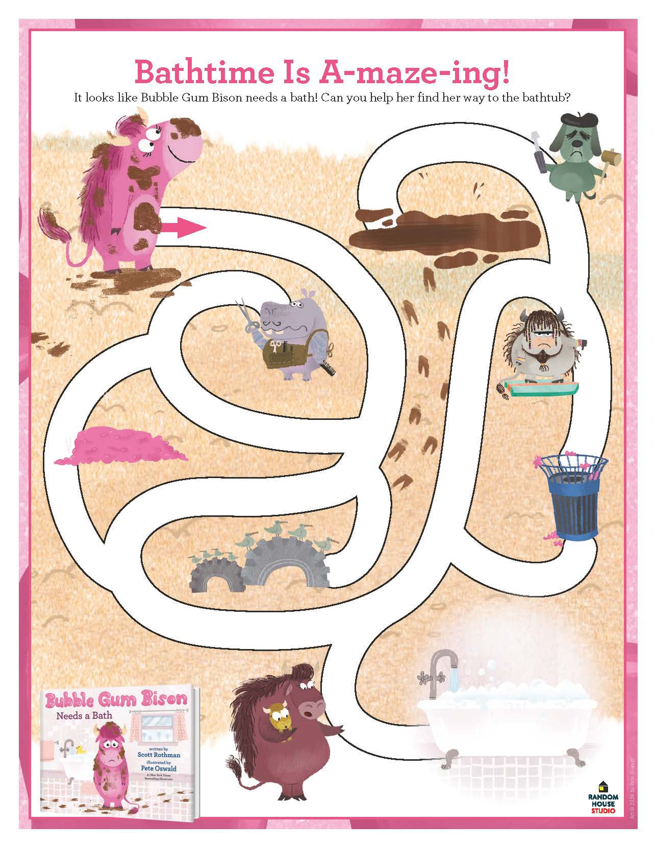 Bubble Gum Bison Needs a Bath - Penguin Random House Retail